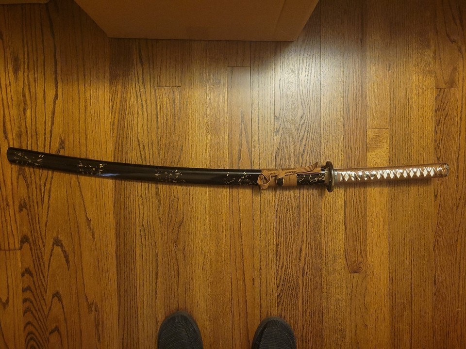 Handmade Katana Carbon Steel Japanese Real Sharp Samurai Sword Full ...