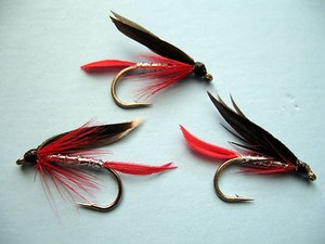 3 x BLOODY BUTCHER WET TROUT FLIES Sizes 8,10,12,14 Available | eBay