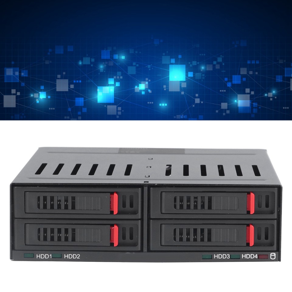 4 Bay 2.5 Inch HDD SSD Hot Swap Cage For External 5.25 Inch Bay ...