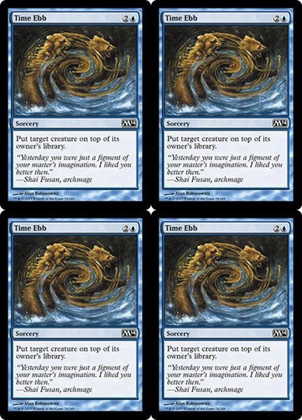 MTG - 4x TIME EBB - M14/Core Set 2014 (C) | eBay