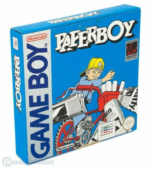 Nintendo Gameboy Game Paperboy 1 Cartridge With Manual for sale online ...