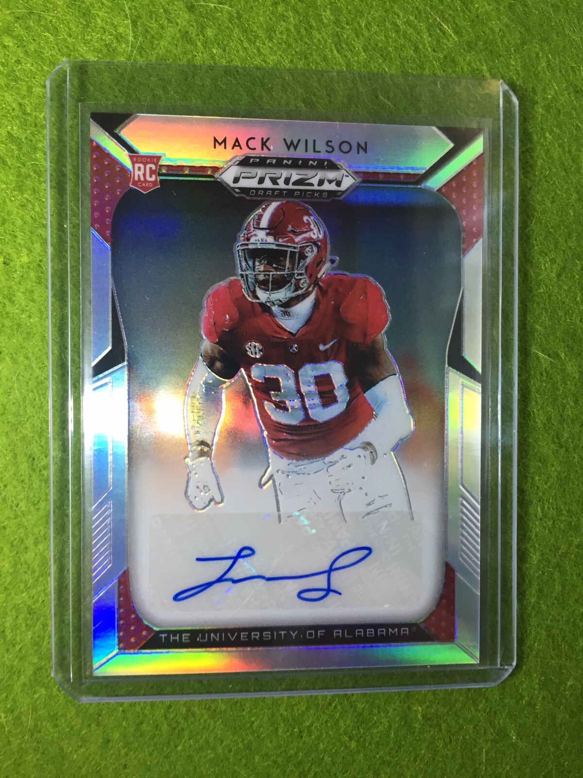 MACK WILSON PRIZM AUTO Baker Mayfield 's LB ROOKIE CARD BROWNS SP 2019 ...
