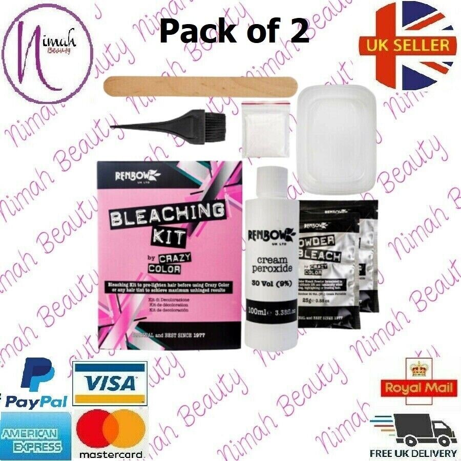RENBOW CRAZY COLOR HAIR DYE BLEACH HOME KIT PEROXIDE COLOUR | eBay