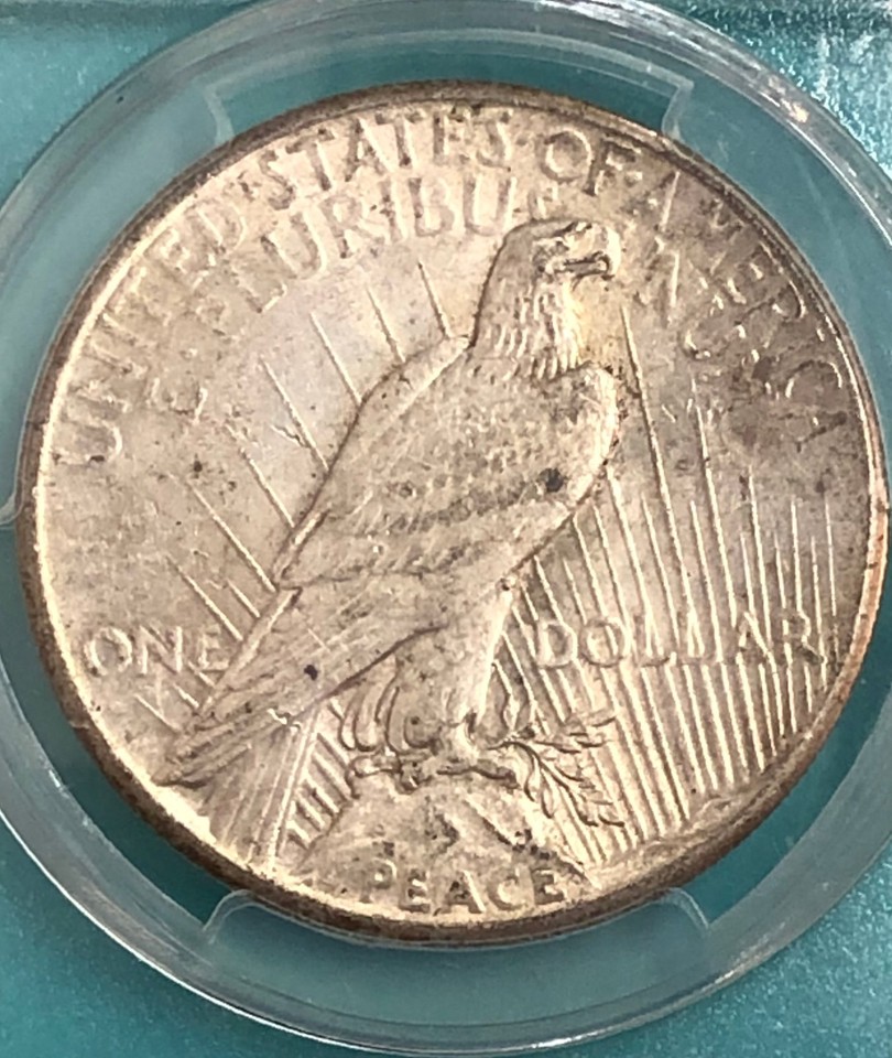 1928 Peace Silver Dollar ~ KEY DATE ~ Coin Graded by PCGS as AU 55 ...