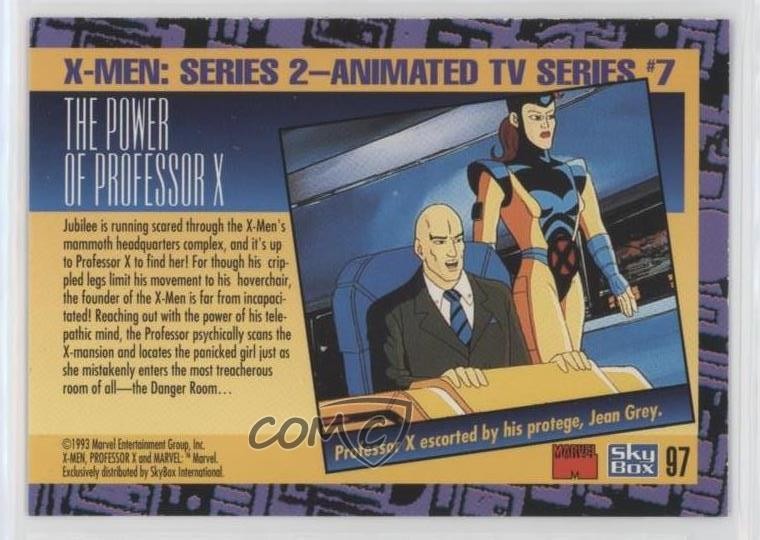 1993 SkyBox Marvel X-Men: Series 2 Animated TV The Power of Professor X ...