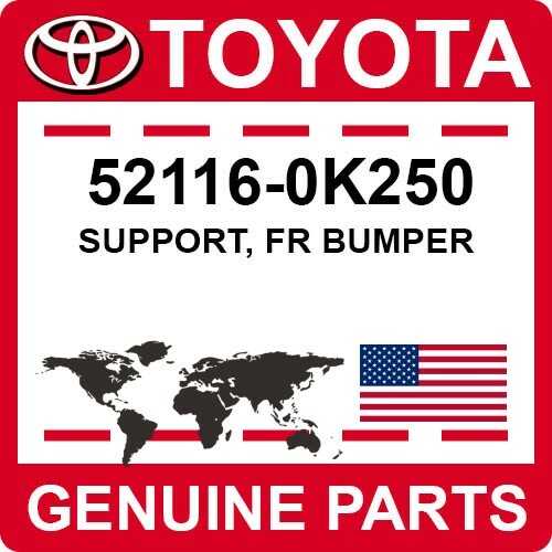 Toyota Genuine OEM 52116-0k250 Support FR Bumper 521160K250 for sale ...