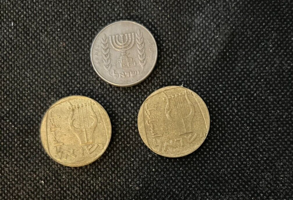 three Israel coins. A one half shekel and two 25 shekels | eBay