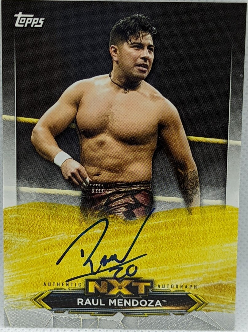 RAUL MENDOZA 2020 Topps WWE NXT Roster RC AUTO SP Raw SmackDown Cruz ...