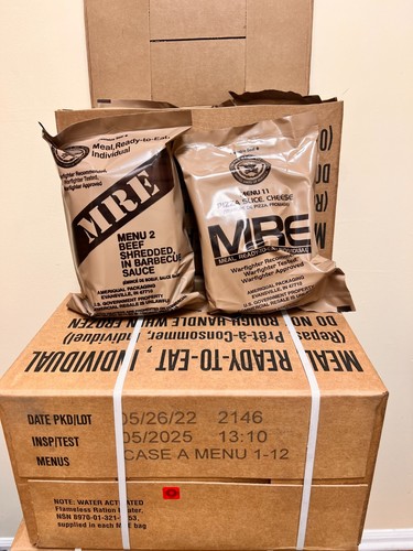 MRE Case, military meals ready-to-eat, A and B, Inspection date: May 2025 | eBay