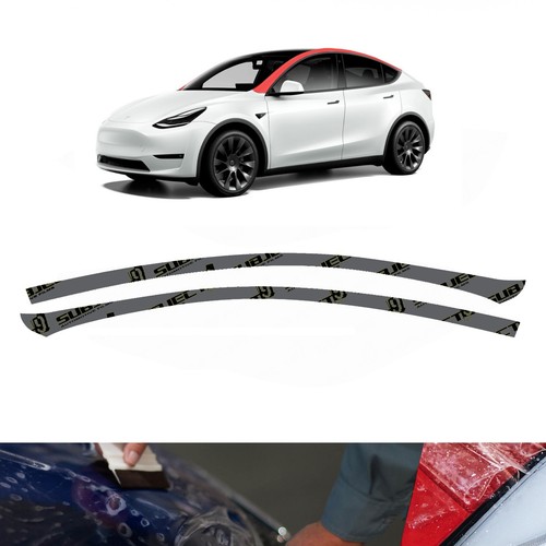 2020-2024 Tesla Model Y Pre-Cut Roof Pillar Paint Protection Clear Film ...