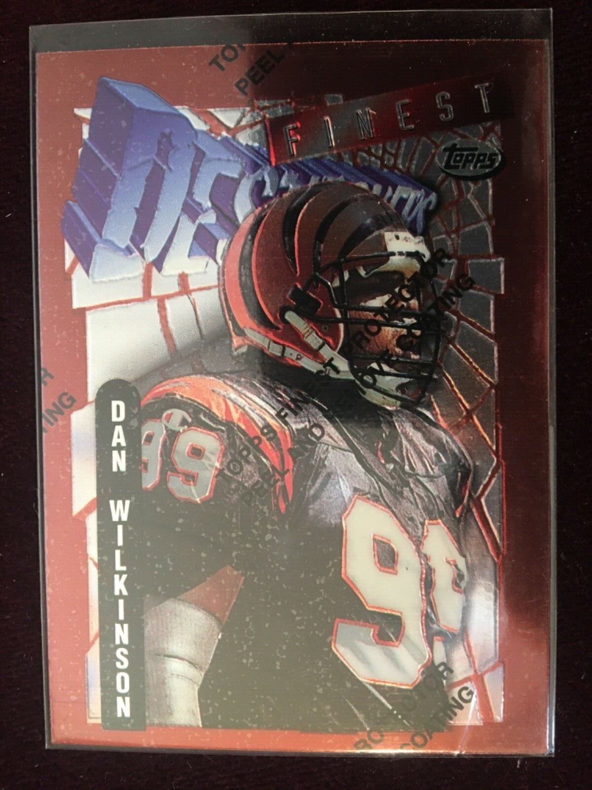 1996 Topps Finest Destroyers Bengals Dan Wilkinson Football Card #92 | eBay
