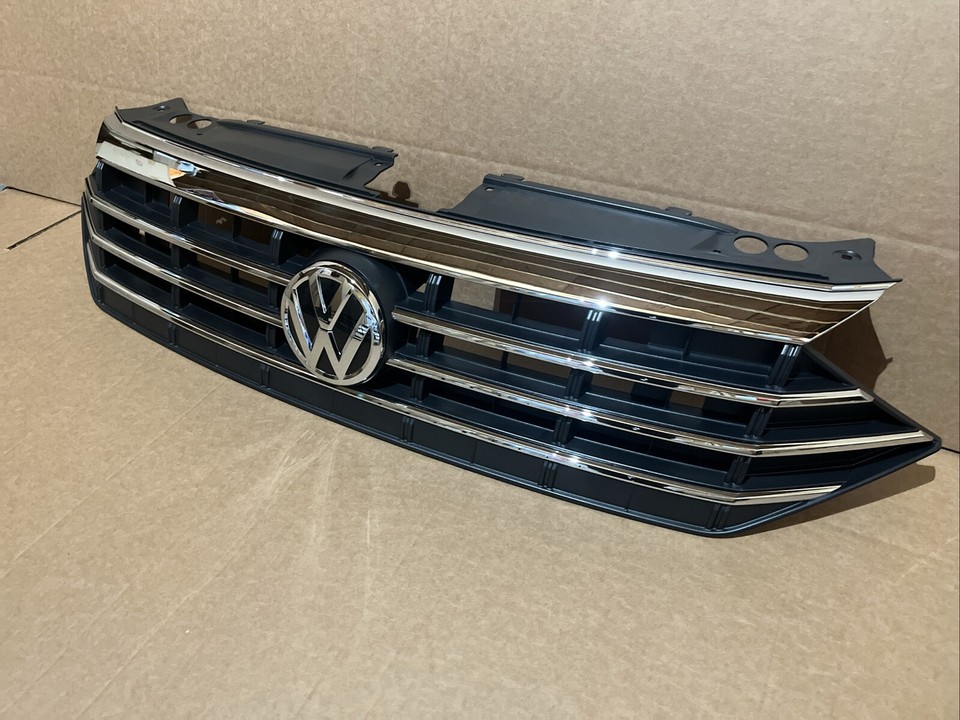 NEW for 2019-2021 VW JETTA Front Bumper Upper Grille Assembly w/ EMBLEM ...