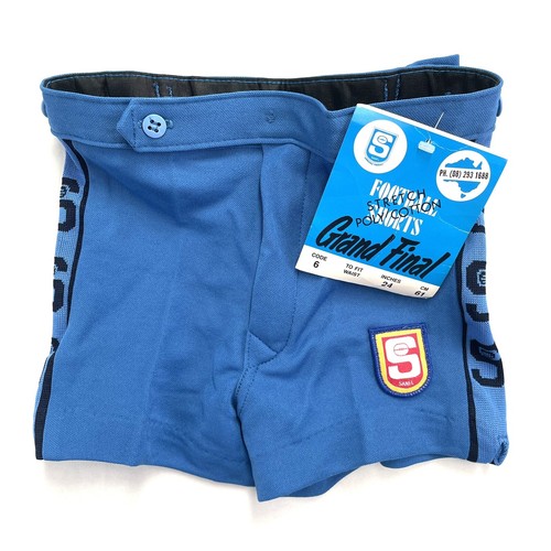 Vintage Sturt Double Blues SANFL Football Shorts Size 24 New Dead-stock ...