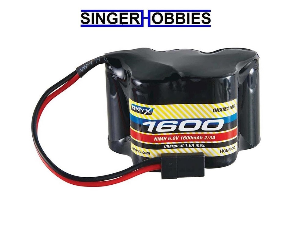 ONYX ONXM2169 5-Cell Hump NiMH Receiver Battery Pack (6.0V/1600mAh) HH ...
