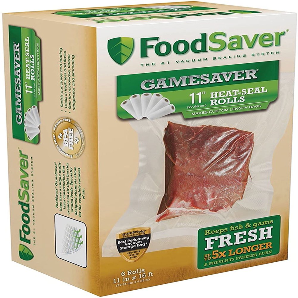 FoodSaver GameSaver 11" x 16' Vacuum Seal Rolls, 6 Pack | eBay