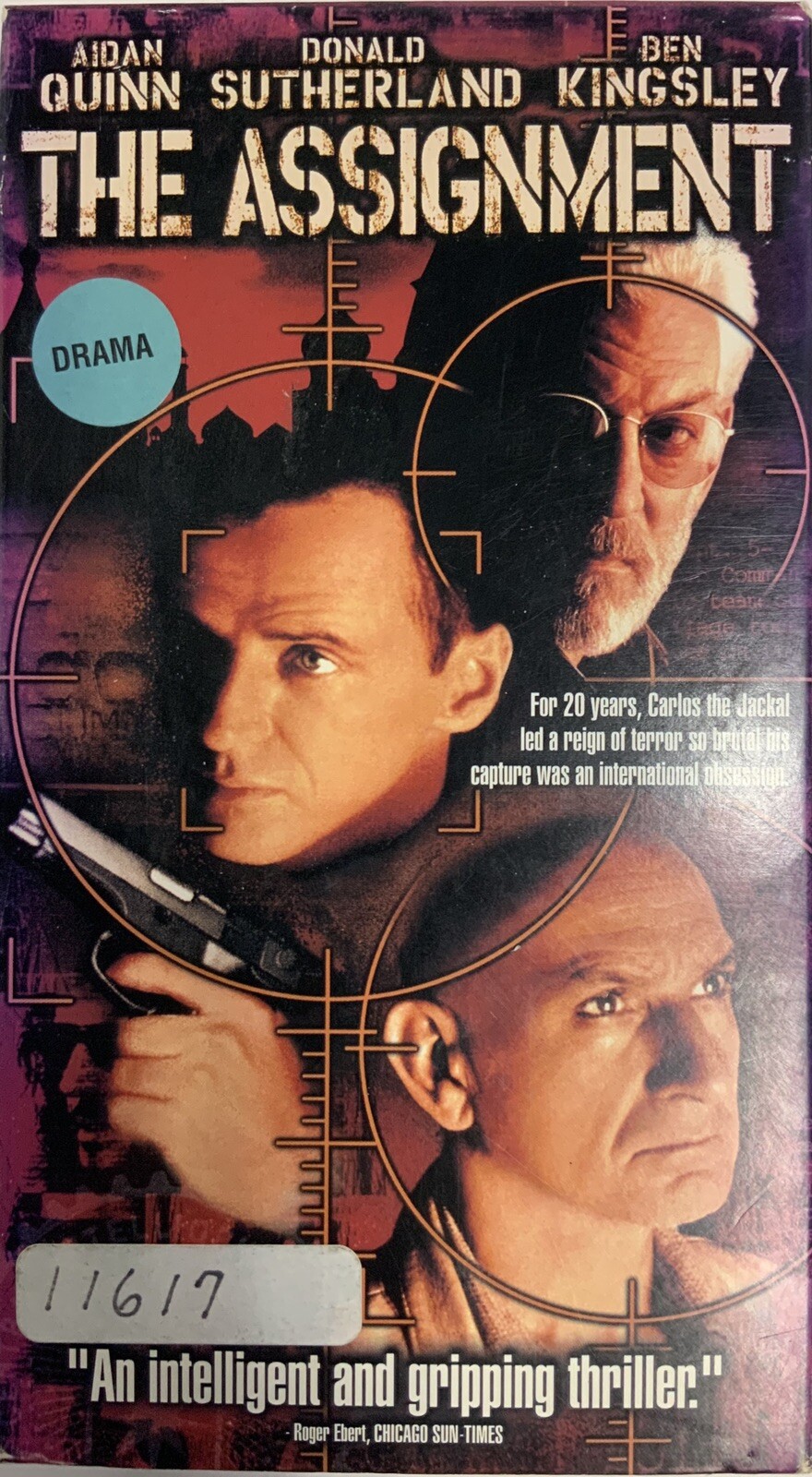 The Assignment 1997 VHS Aidan Quinn Donald Sutherland Ben Kingsley ...