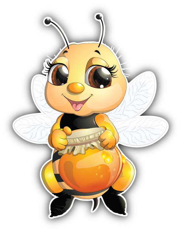 Cute Bee Car Bumper Sticker Decal 4'' x 5'' | eBay