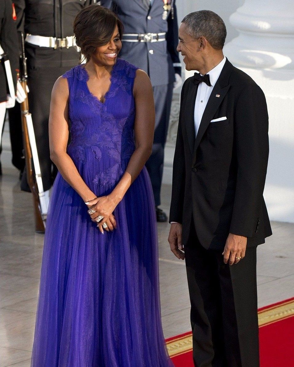 Robe Violette De Michelle Obama