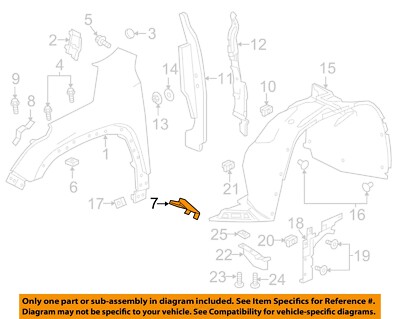 GM OEM 17-19 Acadia Fender Fender Components-Fender Mtg Bkt 42441544 | eBay