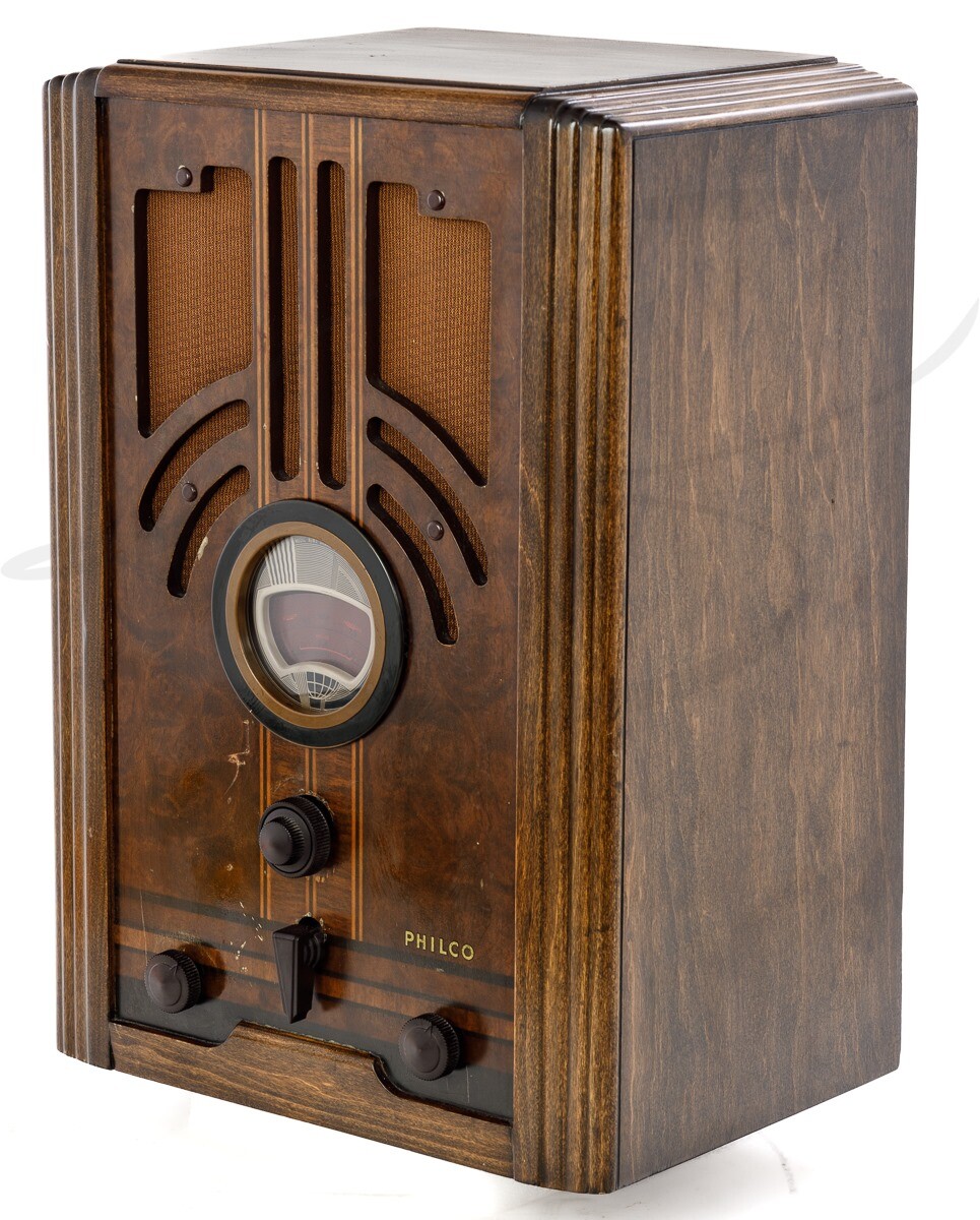 Antique Vintage Wood Philco Radio Model 37-610 60W Cathedral Tube | eBay