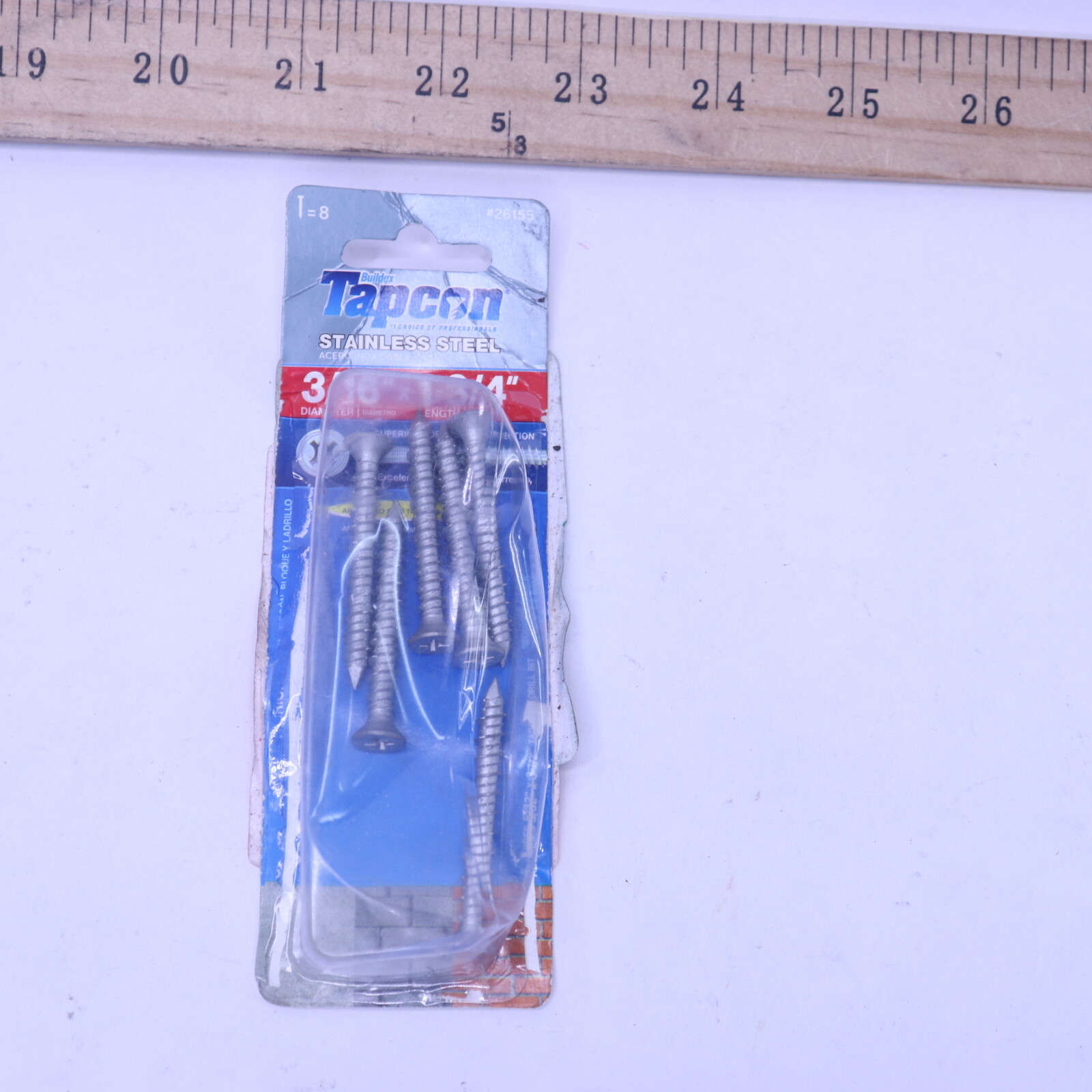 (6-Pk) Tapcon Flat Head Phillips Concrete Anchors 3/16" x 1.75" 26155 ...