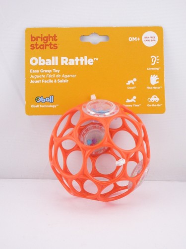 Bright Starts O-Ball Easy Grasp Rattle Toddler Toy, Choose Color- FREE ...