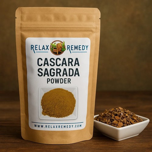 Cascara Sagrada Powder - 100% Pure Non-GMO Rhamnus Purshiana, Digestive ...