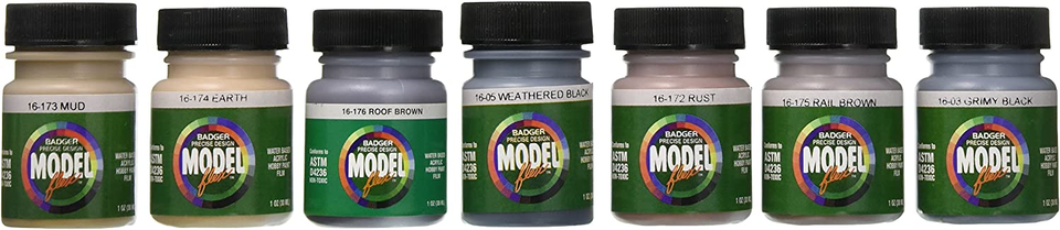 BADGER Modelflex Railroad Airbrush Paint-Weathering Colors | eBay