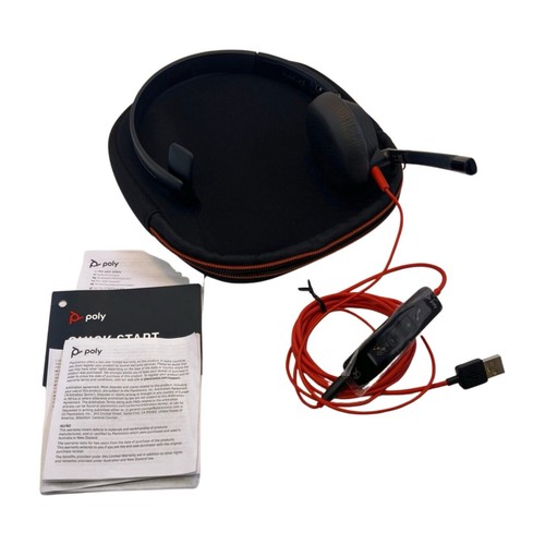 Poly Blackwire 5200 Series Monaural Corded Headset USB C5210T C5200 w ...