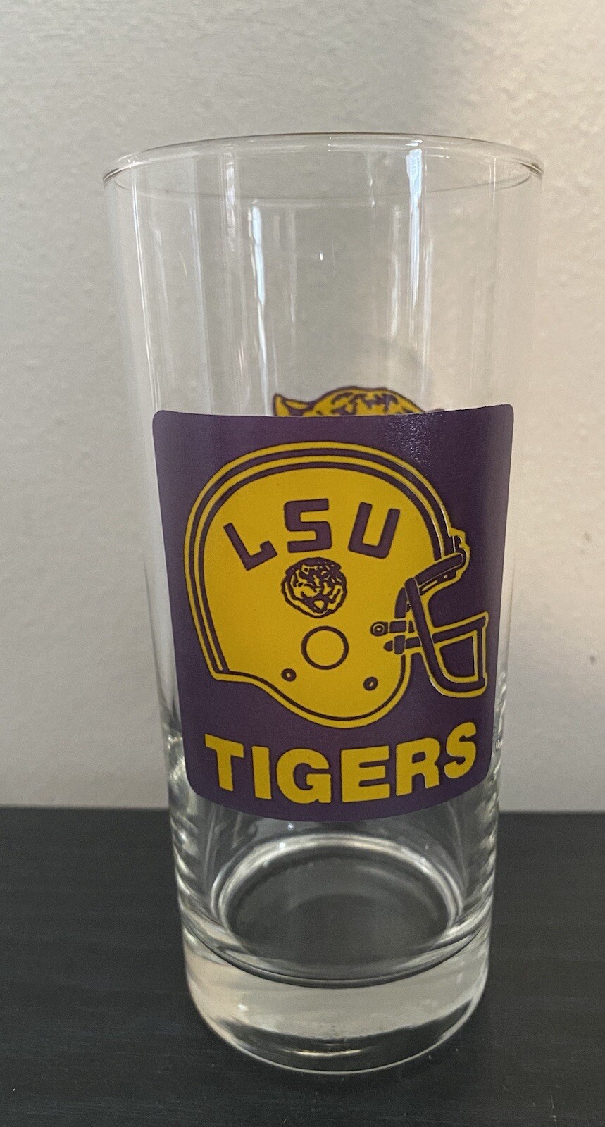 Vintage LSU Tigers Football Glass Cup Tumbler Louisiana State ...