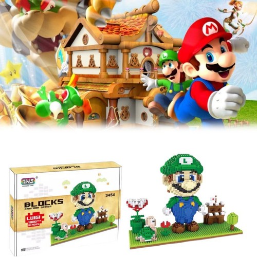 Non-electric Diy Mario Building Blos Puzzle Toy Gift | eBay