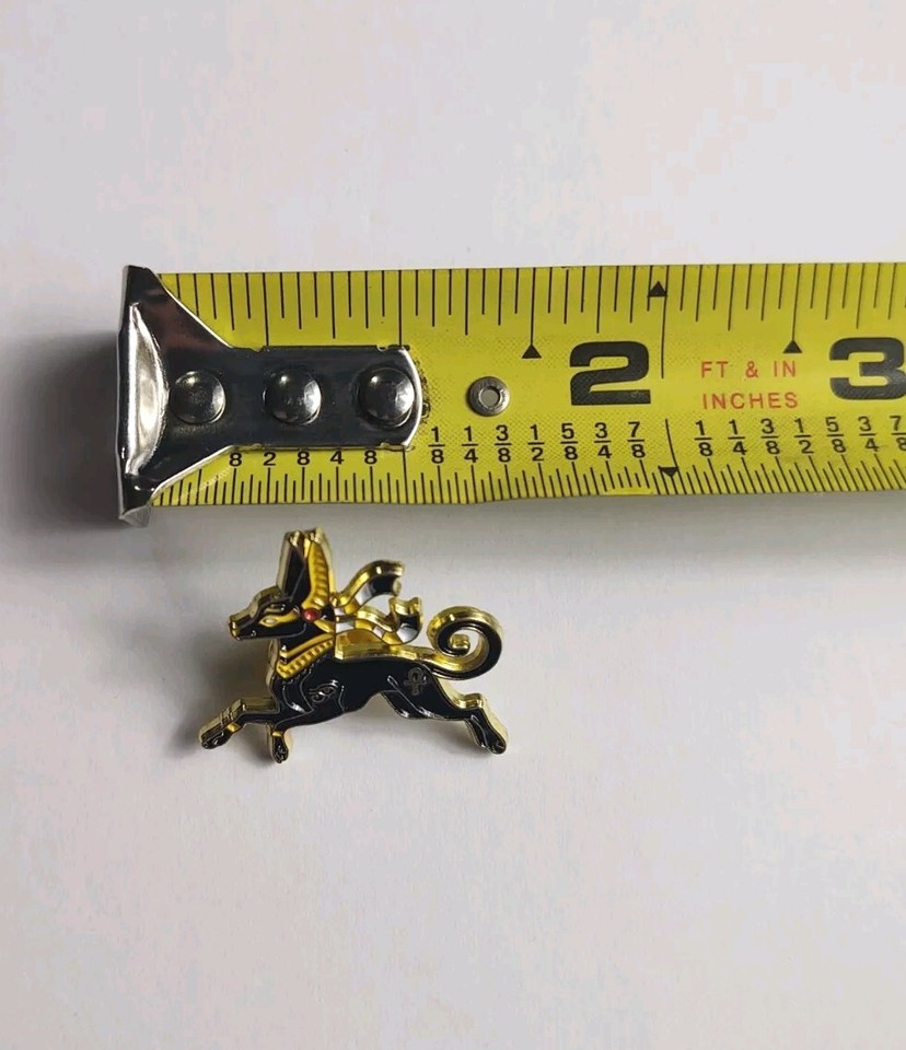 Metal Enamel Lapel Pin Pinback Anubis Egyptian God Jackal Protector Of ...