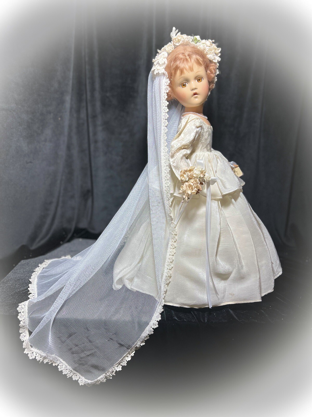 17” Madame Alexander 1938-44 Composition Wendy Ann Bride Doll ...