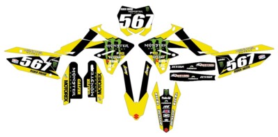 Suzuki RMZ 450 2018-2022 Graphic/decal Sticker Kit Monster Energy | eBay