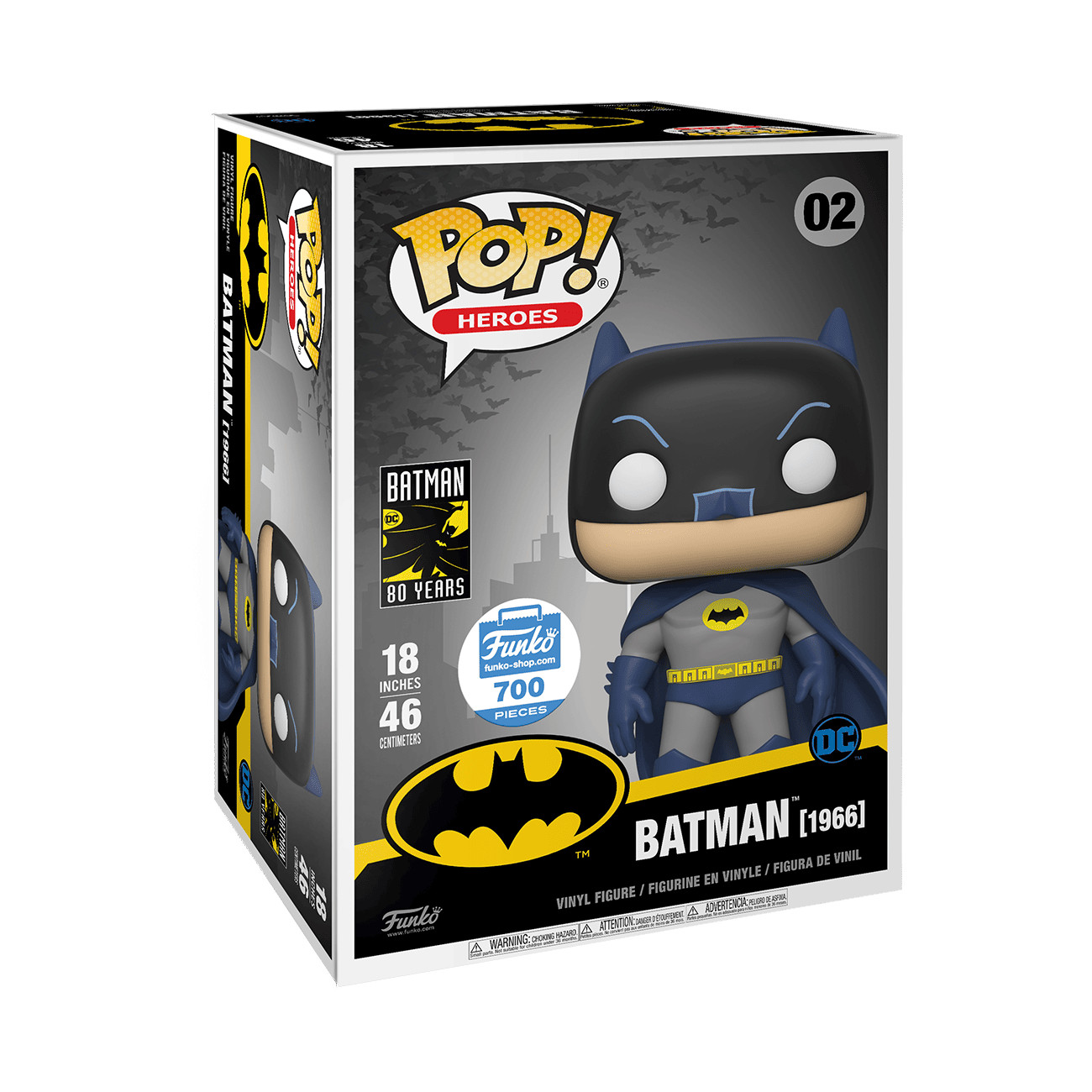 Funko Pop! Vinyl Mega 18 in: DC Universe - Batman (1966) (18 inch ...
