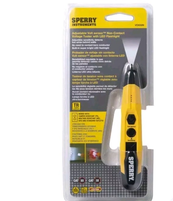 Sperry Instruments Adjustable Non-Contact Detector with Flashlight VD6509 | eBay