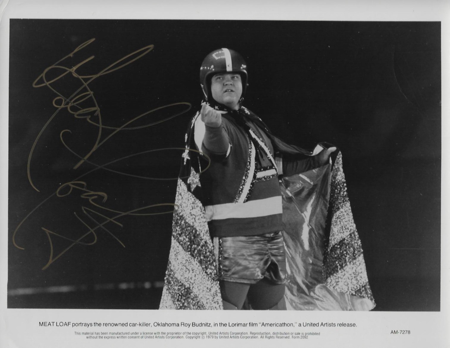 Meat Loaf Marvin Lee Aday singer REAL hand SIGNED Autographed 8x10 ...