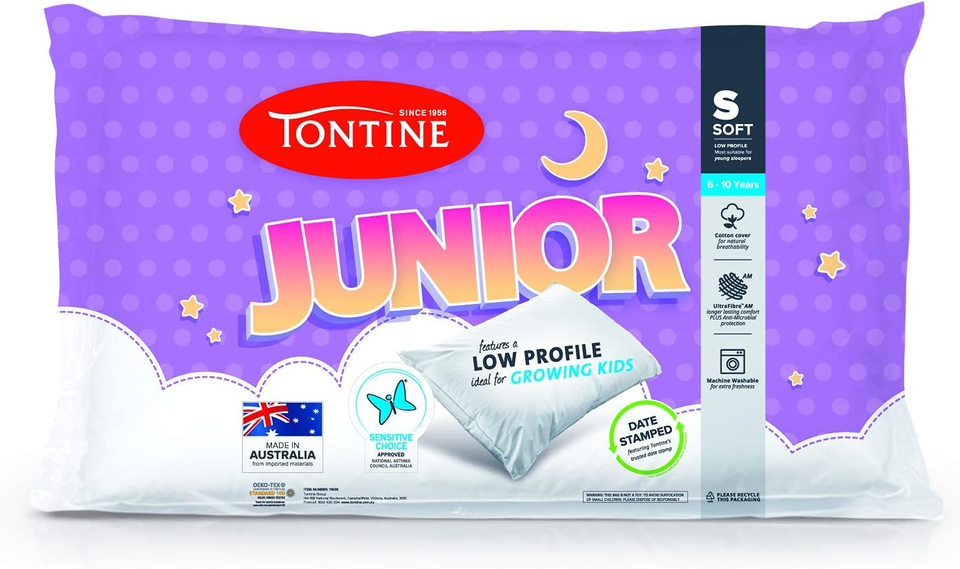 Tontine My First Pillow for Kids – Extra Soft and Low Profile Design ...