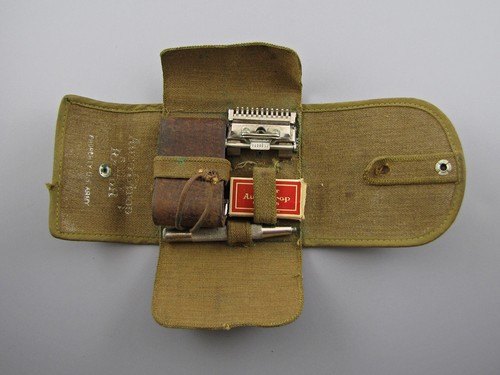Original WWI U.S. Military Army AutoStrop Shaving Kit - Complete w ...
