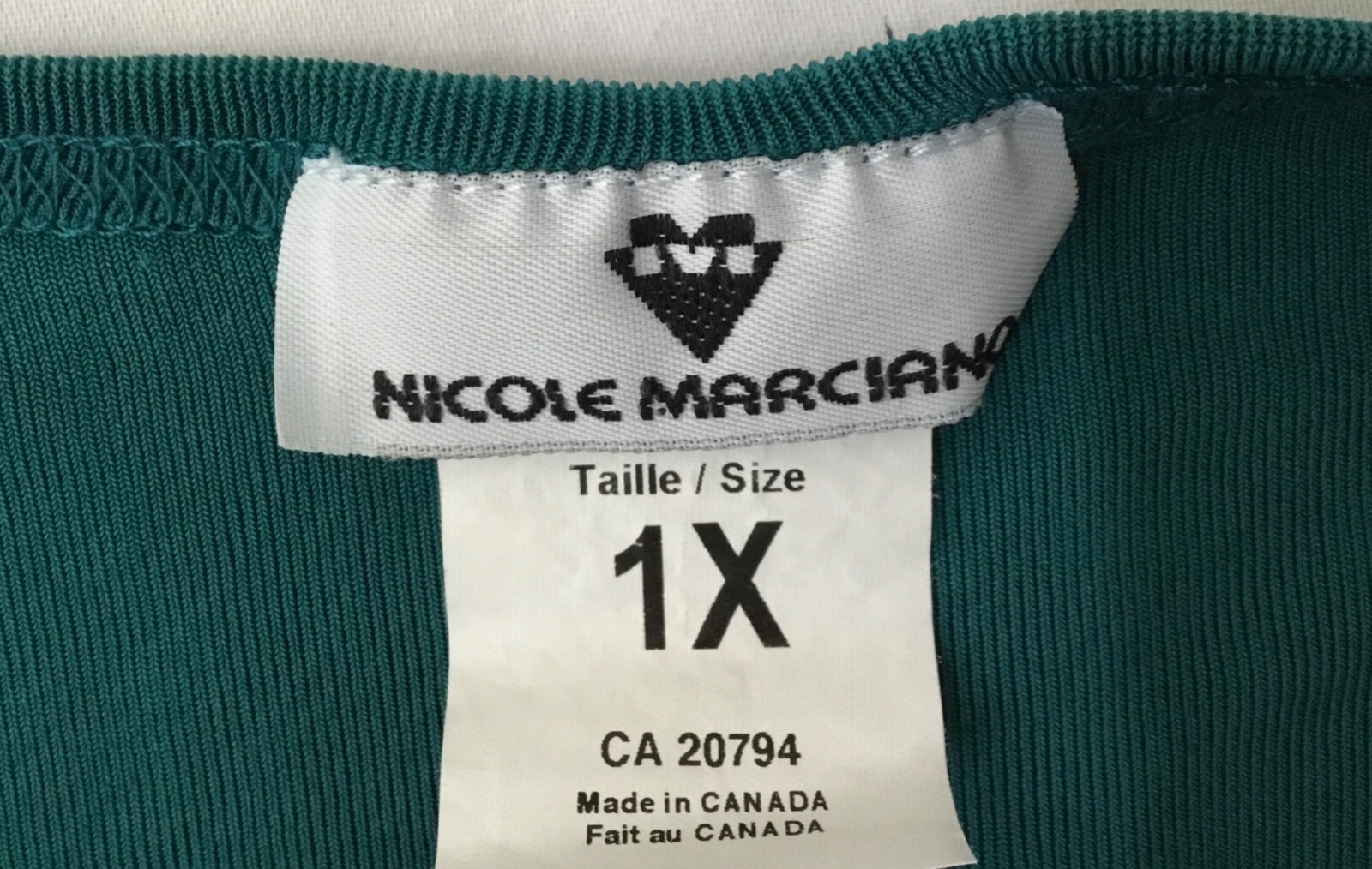 Plus Size Nicole Marciano Turquoise Draped Travel Cru… - Gem