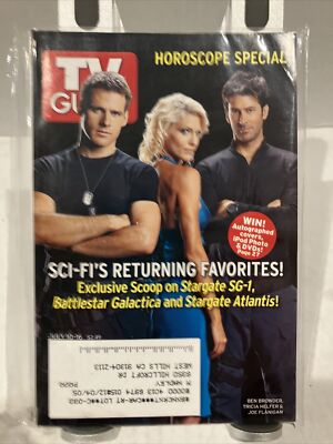 TV Guide July 10 2005 Ben Browder & Joe Flanigan /Address Printed -LI ...
