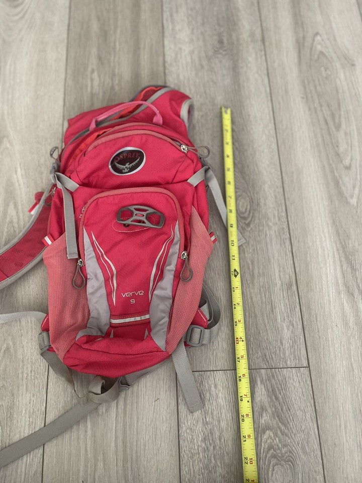 Osprey Verve 9 Outdoor Hiking Biking Hydraulics Backpack Red No Bladder ...