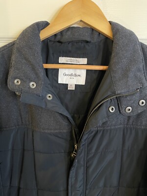XL Goodfellow and Co Full Zip Jacket Men's EXTRA LARGE Navy | eBay