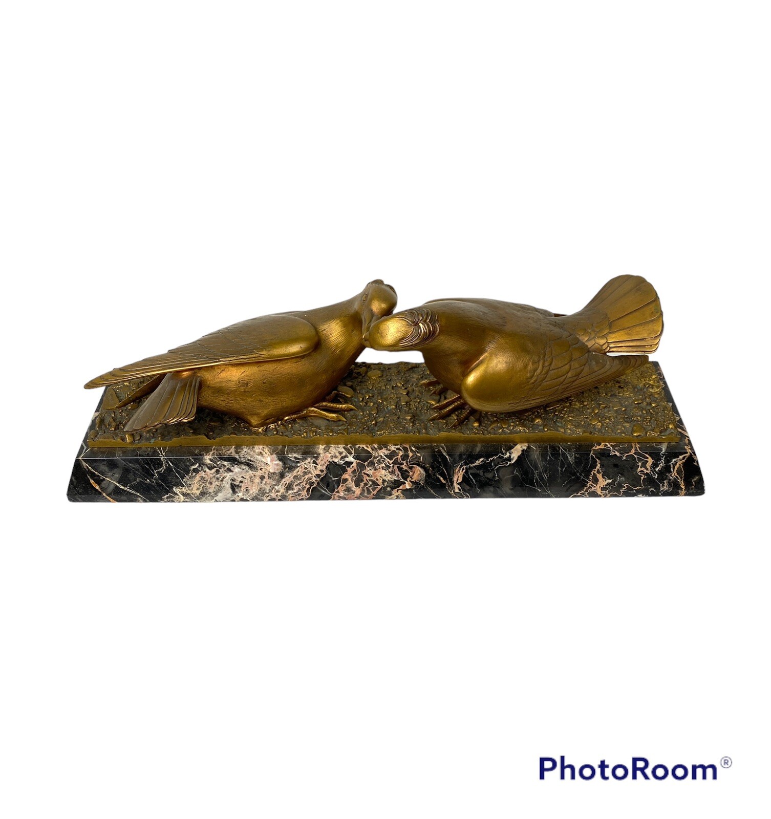 Art Deco Gilt Bronze Sulpture on Marble Base by French Artist Paul ...