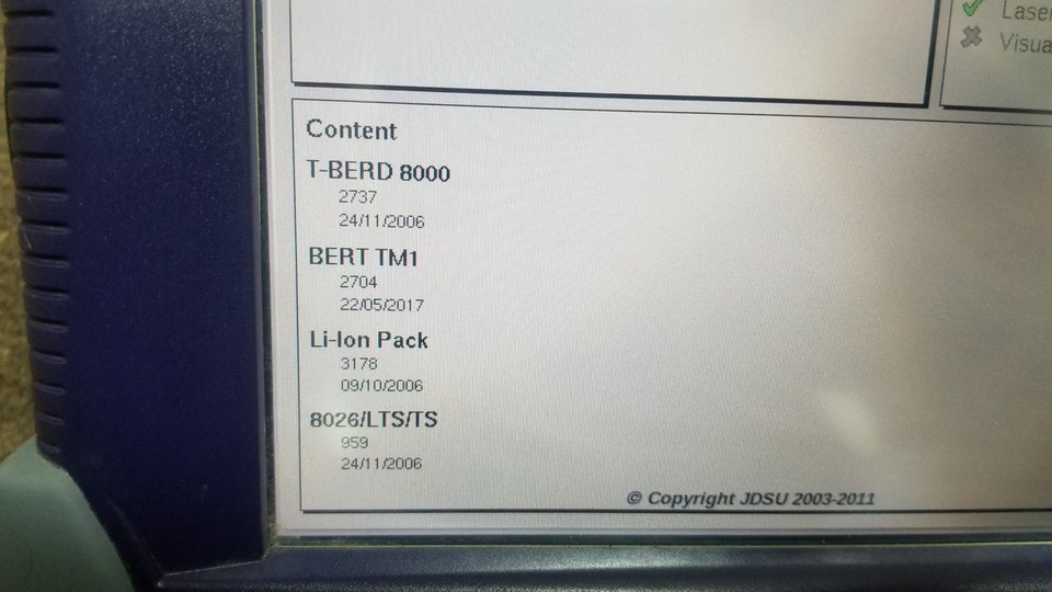 JDSU T-Berd 8000 with MTS-8000 Transport Module Unit #3 READ! | eBay