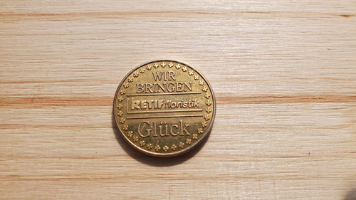 RETIF Floristik - Sammel Taler - Chip Ähnlich - Goldfarbig Chip /Taler ...