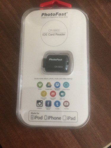 PhotoFast Micro SD Card Reader Max 128gb for Apple Iphone/ipad - Black ...