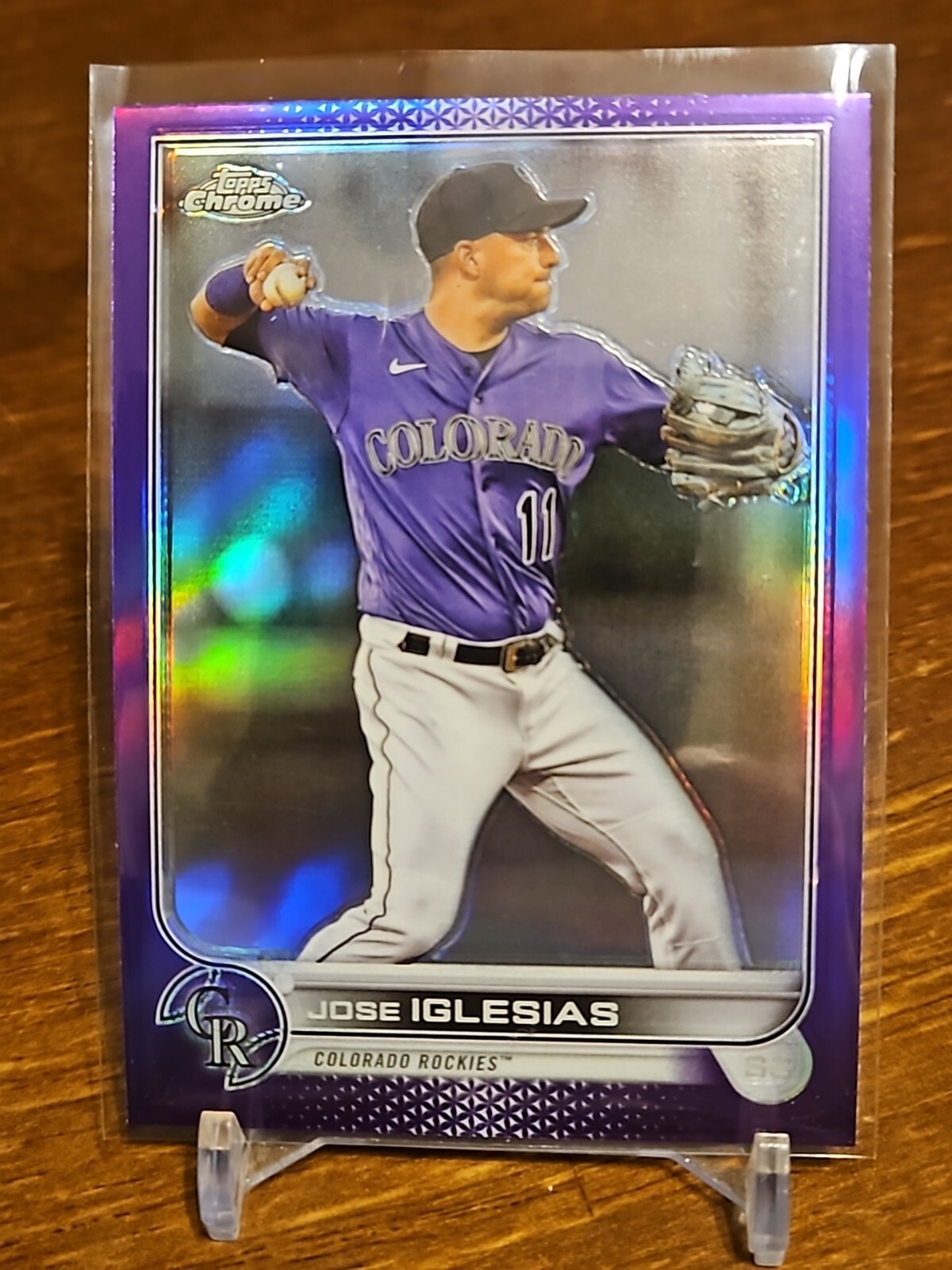 2022 Topps Chrome Update Purple Jose Iglesias #USC80 Colorado Rockies ...
