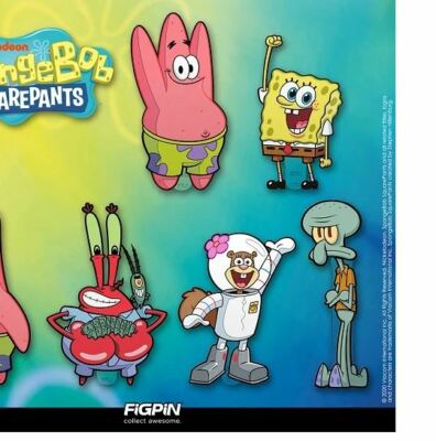 Figpin Spongebob SquarePants 5 Pin Bundle 1st Edition Hard Case | eBay
