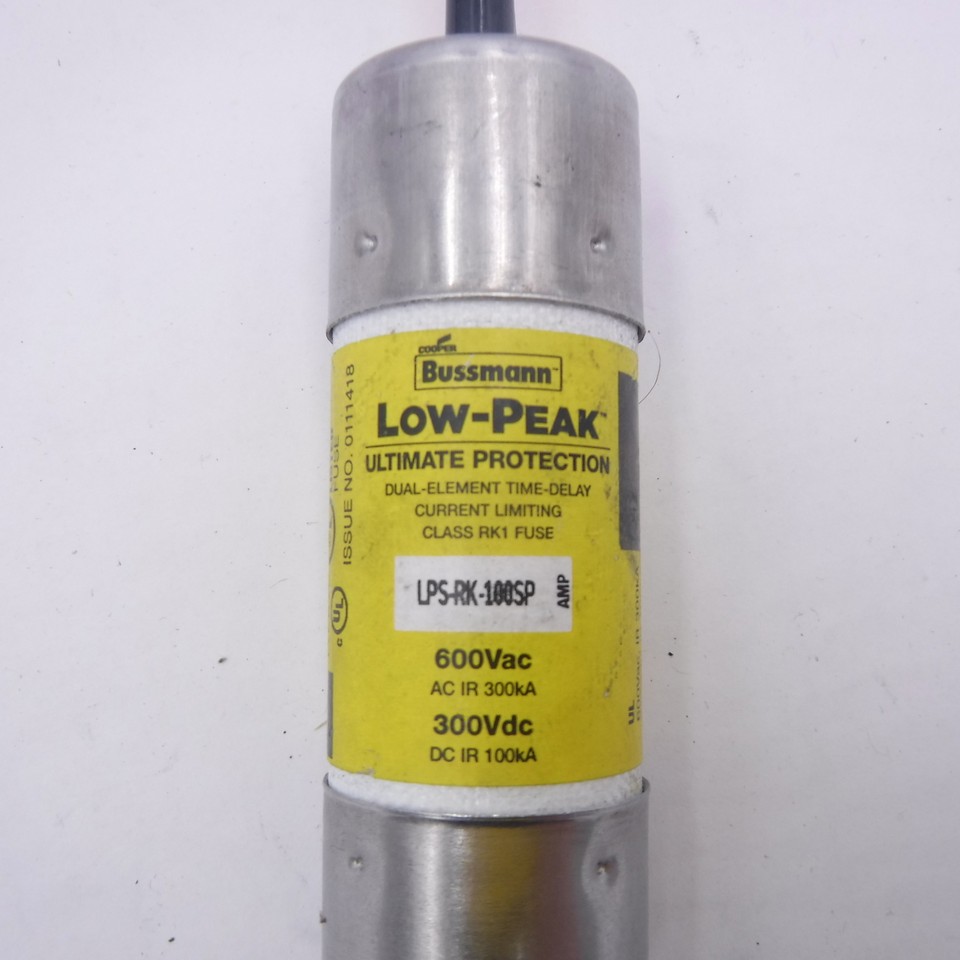 Eaton Bussmann LPS-RK-100SP Class RK1 Time Delay Dual Element Fuse 100A ...